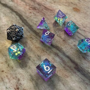 Dnd Dragon D20 Metal Polyhedral RPG Drip Blood D6 Hollow - Etsy