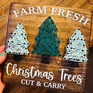 DIY Rainbow Christmas Lights String Art Kit - Etsy