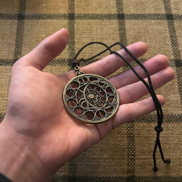 Bloodborne Old Hunter Astral Clock Celestial Dial Necklace and Small ...