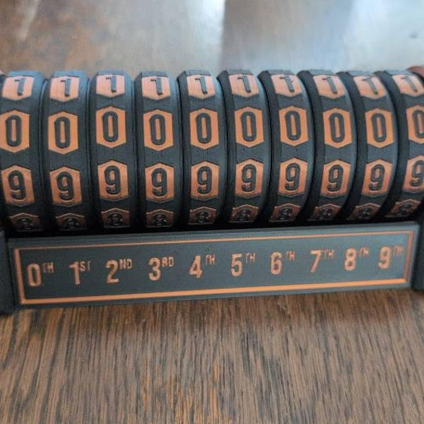 Spell Slot Counter With Magnetic Storage, Stand & Clickable Dials for ...
