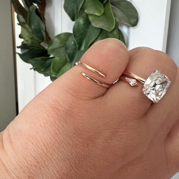 14k Gold Cross Ring Solid Gold Diamond Criss Cross Ring Gold X Ring ...