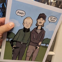 Funny Bruce Springsteen Cartoon Pun Christmas or Birthday Card A6 - Etsy UK