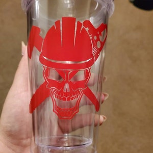 HVAC Skull Viny Decal Sticker RHVAC Ac/heat Refrigerator | Etsy