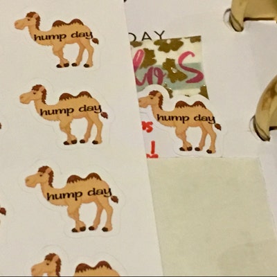 Camel Hump Day Planner Stickers, 20 or 64 Count Stickers for Planners ...