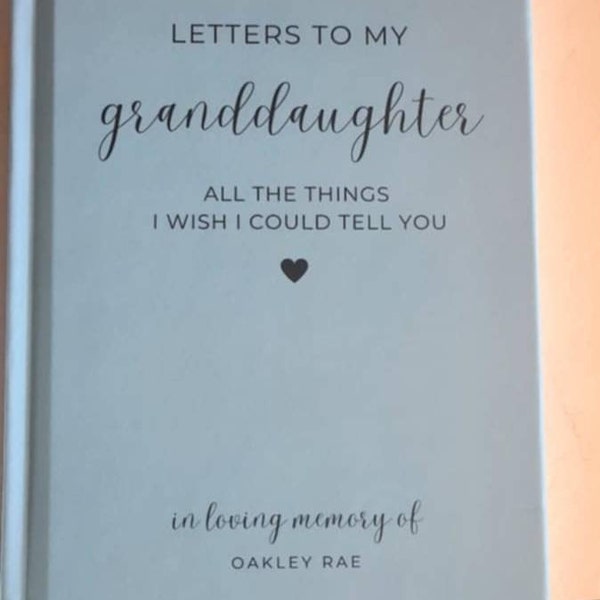 Loss of Grandma Memorial Gift, Letters to My Grandma Grief Journal ...