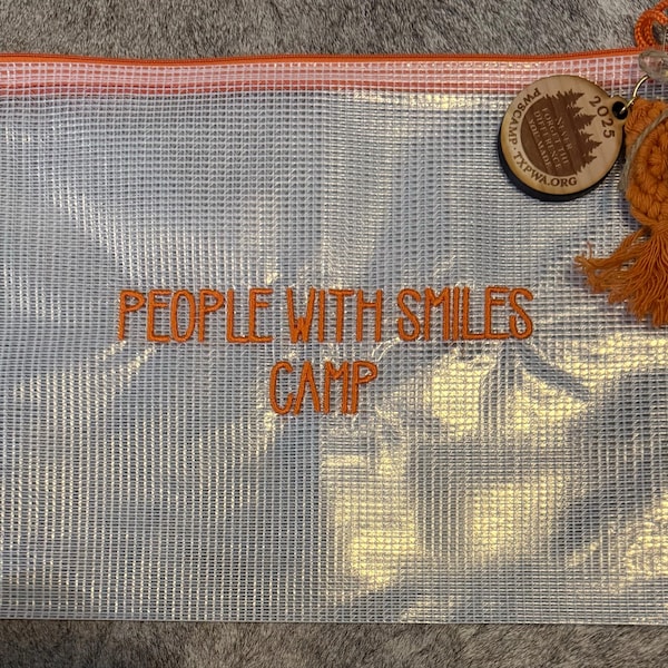 SUNSCREEN Zipper Pouch Large 13”x 9” | Summer Bag | Pool Party Bag ...