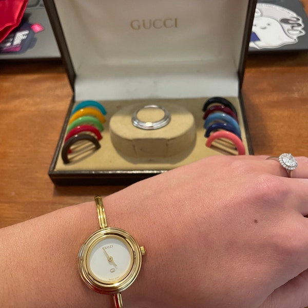Vintage Gucci Multi Bezel Swiss Watch With Cert. of Authenticity - Etsy