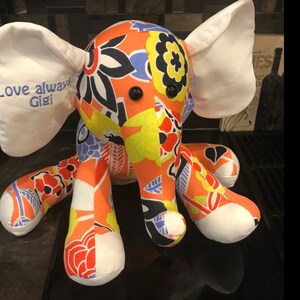 Memory Elephant // Keepsake Elephant // Custom Order Stuffed | Etsy