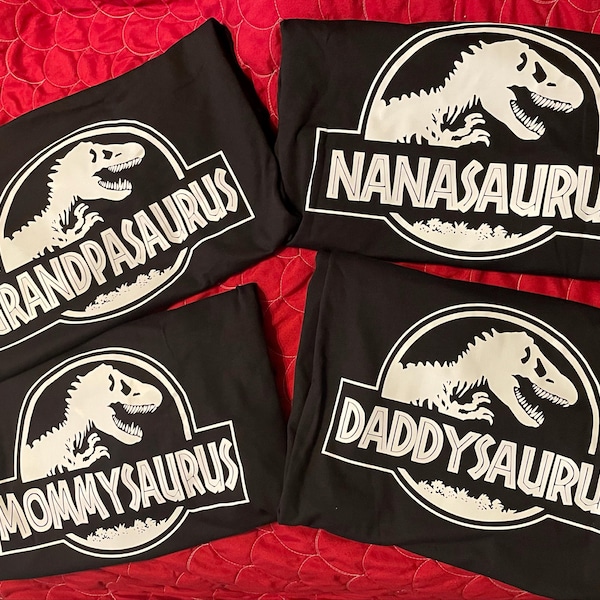 Custom Matching Family Saurus T-shirts, Dinosaur Shirt, Daddysaurus ...