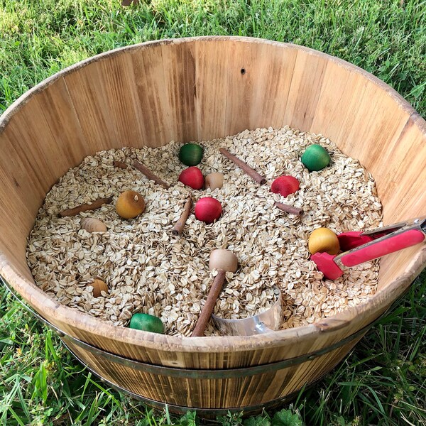 Wooden Play Dish Set Wooden Bowls, Plates and Cups for the Waldorf ...