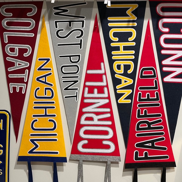 Custom Sports Team Pennant. High School Pennant. College Team ...