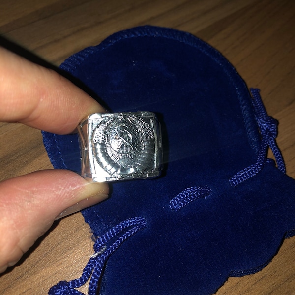 USSR Soviet Heraldry, Emblems of the Soviet Republics Ring Sterling ...