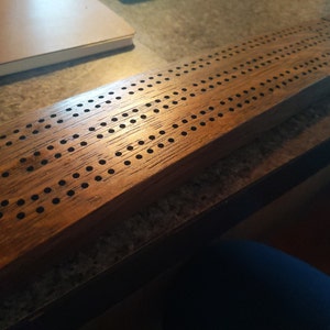 2 Track Cribbage Board-cribbage-wood Cribbage Board-cribbage Boards ...