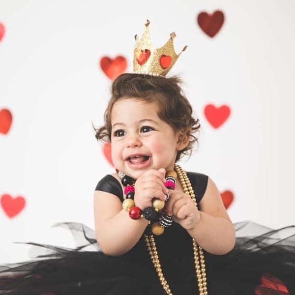 Queen of Hearts Crown, Queen of Hearts Costume Crown, Birthday Crown ...