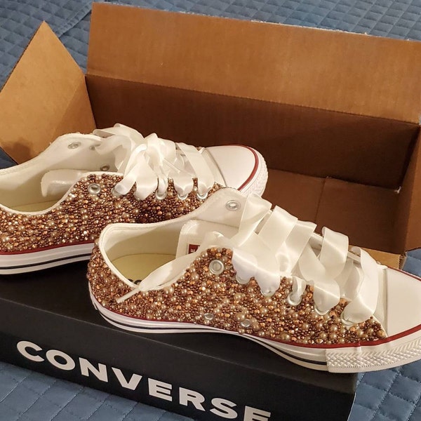 Custom Blinged Converse - Etsy