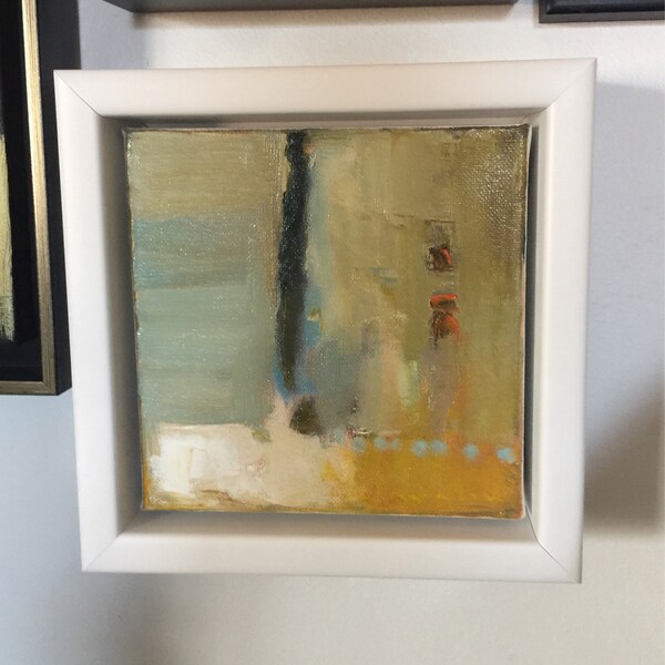 Small Abstract Painting • Small Matted Original Abstract • Mini ...