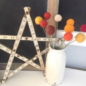 Autumn Leaves Felt Ball Garland Fall Colors Fall Decor Fall Garland ...