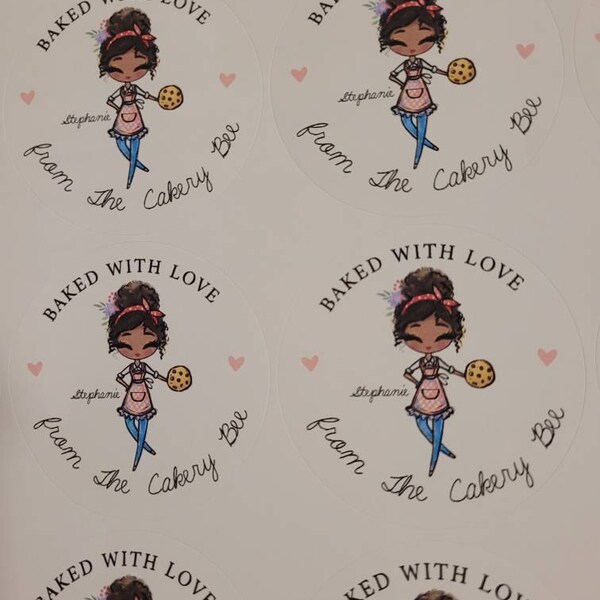 Personalized Stickers, Business Bakery Stickers, Bakery Business ...