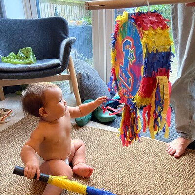 60th Birthday Pinata Piñata Party Round Theme Piñata Supplies Happy ...