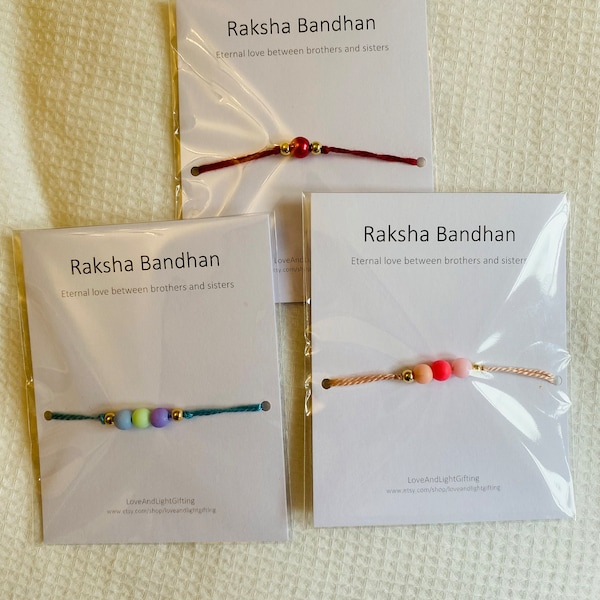 Rakhri Bracelet Rakhi Bracelet Raksha Bandhan Brother Sister Kids ...