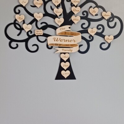 Large Family Tree Wall Hanging Custom Family Tree Metal Family Tree ...