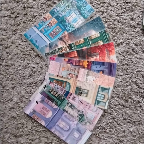 Spring Bookstore Bookmark | Spring Bookmark | Spring Bookstore | Gift ...