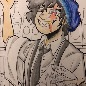 Fan-made Dream SMP Coloring Book DSMP Wilbursoot, Quackity, Tubbo ...