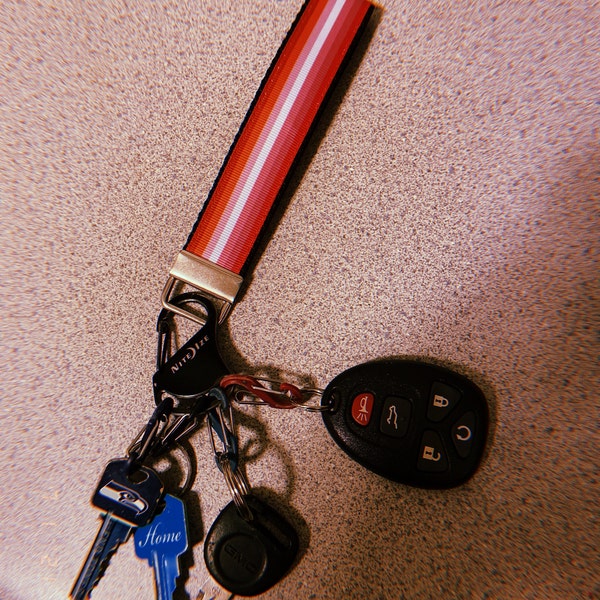 Lesbian Flag Keychain Lesbian Flag Wristlet Lesbian Key Fob Lesbian