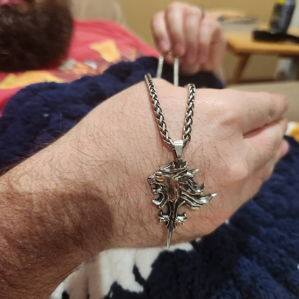 Final Fantasy VIII Large Squall Leonhart Griever Necklace Sterling ...