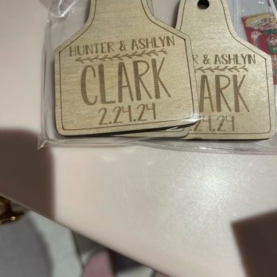 Cattle Tag // Country // Rustic Save the Date Magnets - Etsy