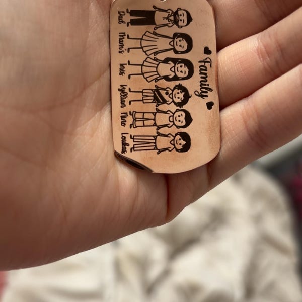 Personalized Engraved Family Key Ring in Stainless Steel Metal - Etsy