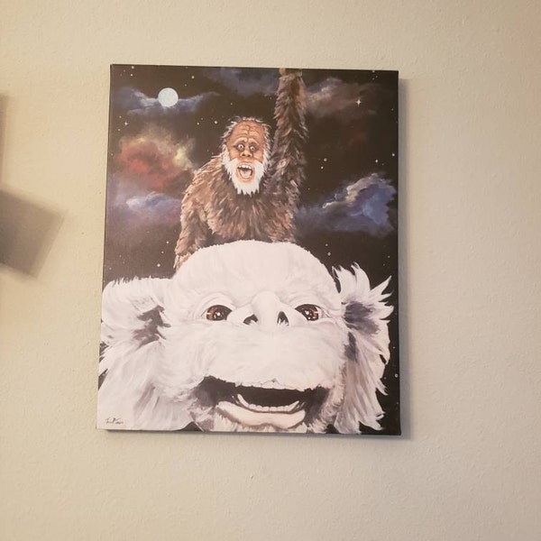 Sasquatch Savior - Bigfoot - High Quality Canvas Print With Hand ...