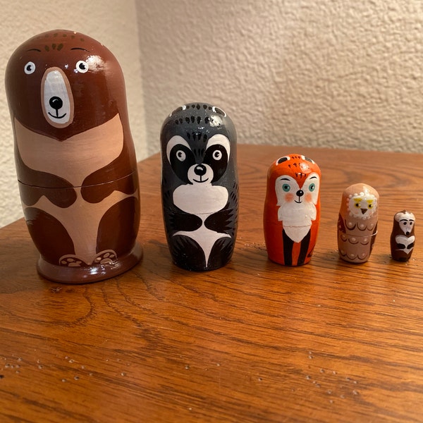 NEW Animal Nesting Dolls for Kids Developing Toy for Kids Montessori ...