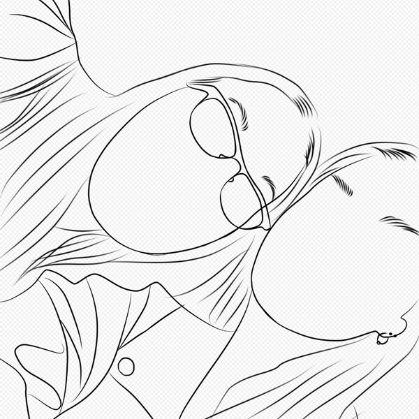 Bestie's Birthday Portrait Painting, Faceless Portrait, Personalized ...