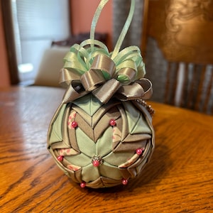 TUTORIAL Pdf File, Six Point Star Pattern, No Sew Quilted Ball Ornament ...