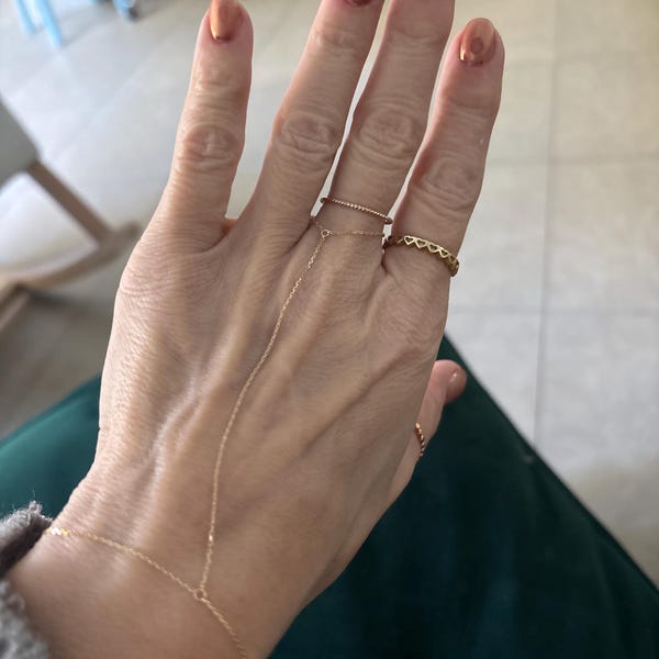 14K Gold Glitter Chain Y Drop Necklace, Flat Link Chain Y-drop Chain ...