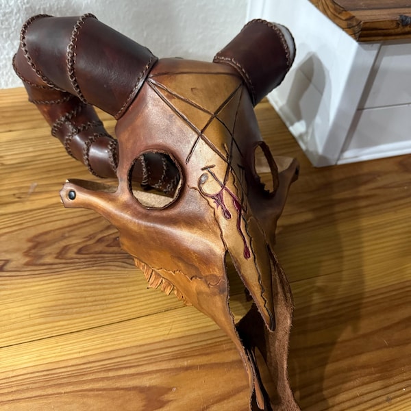 Pagan Skull Mask Leather Pattern PDF - by Leatherhubpatterns - Etsy