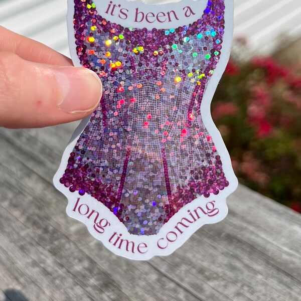Pink Eras Glitter Bodysuit Tour Sticker - Etsy