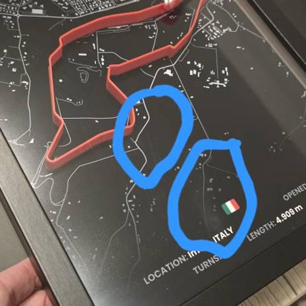 3D Imola Racetrack Poster · Handmade in Germany · Formula 1 Poster ...