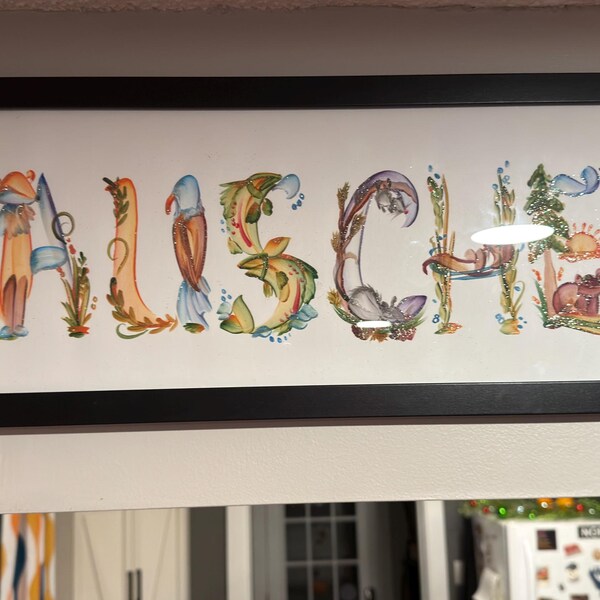 Handmade Name Art / Name Drawing / Name Painting / Personalized Name ...