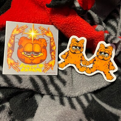 SMILING CAT Sticker, Cool Sticker, Bumper Sticker, Water Bottle Sticker ...