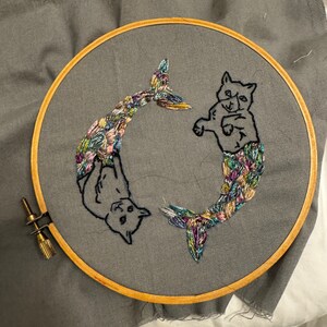 PDF Alien Cat Embroidery Pattern Cat Embroidery Pattern Embroidery ...