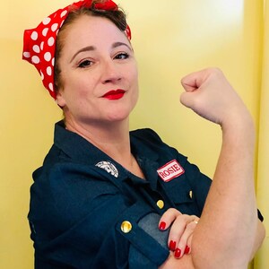 Rosie the Riveter Pin and Patch Collar Pin Employment Badge | Etsy