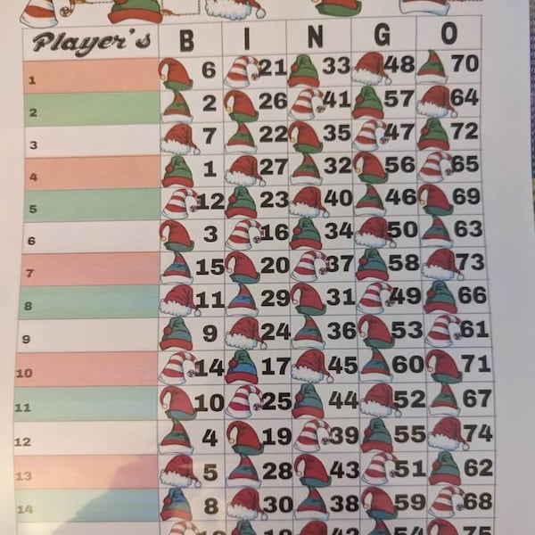1-20 Lines Ball Bingo Board, 1-100 Balls, Mixed (colour Block) - Etsy