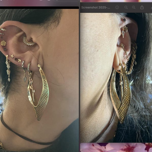 Solid Gold Moonlight Big Hug Bypass Ring, Fine Handmade Gold Jewelry ...