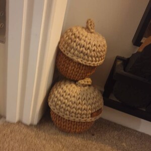 Handmade Acorn, Kids Decor, Nursery Organiser, Storage Basket, Acorn ...