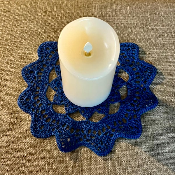 Peacock Doily, Turquoise Doily - Etsy
