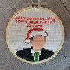 The Office Michael Scott Christmas Quote Ornament Cross Stitch PATTERN ...