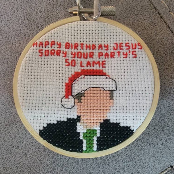 The Office Michael Scott Christmas Quote Ornament Cross Stitch PATTERN ...