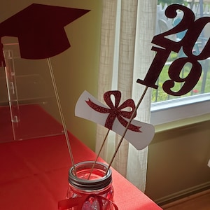 2024 Graduation Decorations, Graduation Centerpiece Sticks, Class of ...